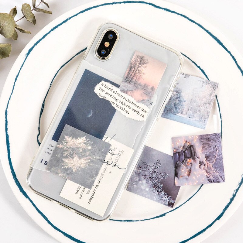 46pcs/pack Winter Snow Scenery Label Stickers Pack... – Grandado