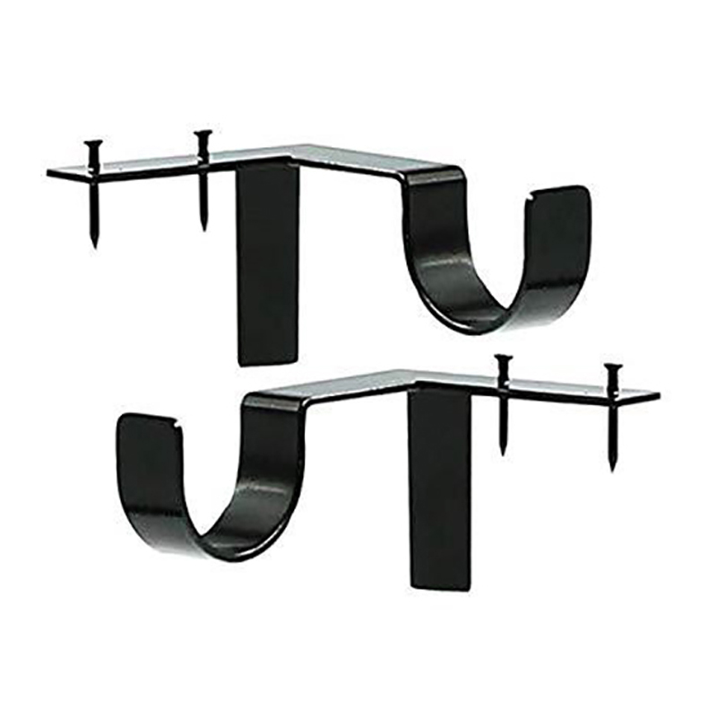 2PC Single Hang Curtain Rod Holders Bracket Into W... – Vicedeal