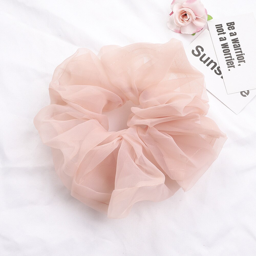 Organza Scrunchies Giant Large Intestine Circle Ov... – Grandado