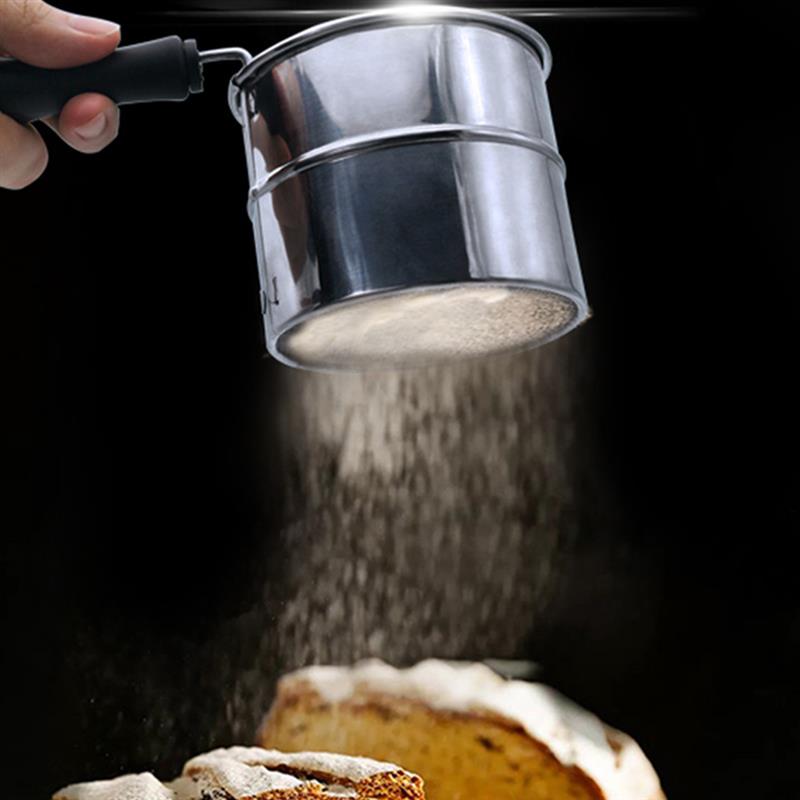 1pc Flour Sieve Manual Handheld Stainless Steel Fl... – Grandado