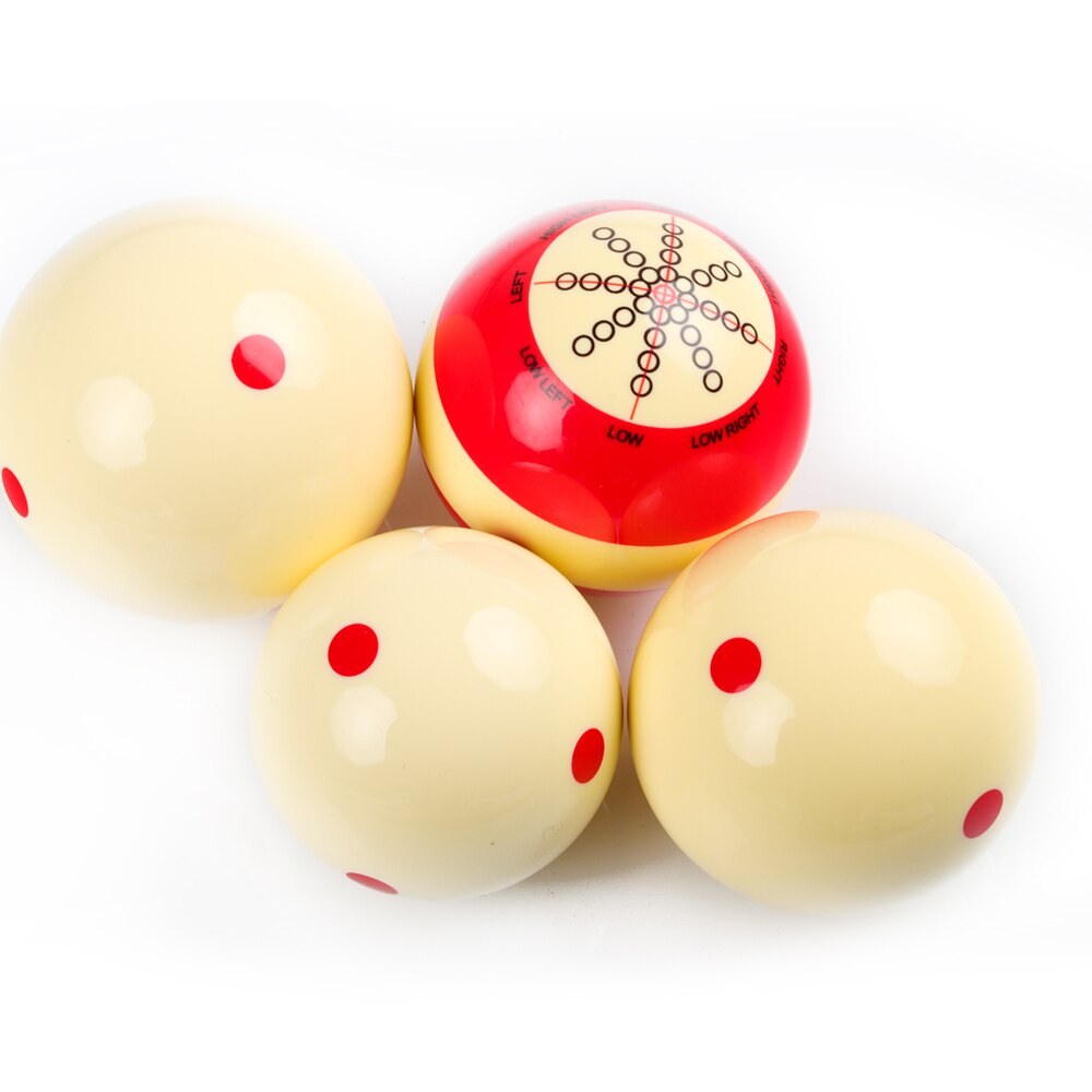 Billiard Pool Ball 52.5/57.2/61.5mm Red 6 Dot Spot... – Grandado