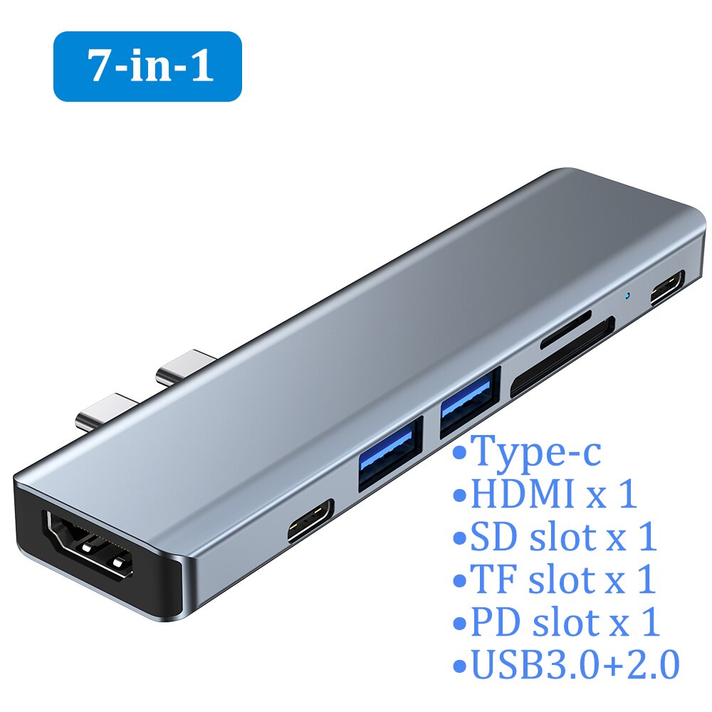 Hub Voor Macbook Type-C Naar Hdmi Compatibel Usb 3... – Grandado