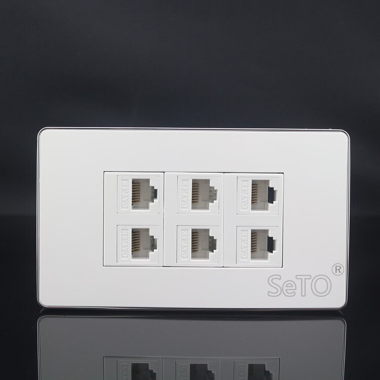 SeTo 120 Type 6 Ports RJ45 Cat5e Network Lan Panel... – Grandado