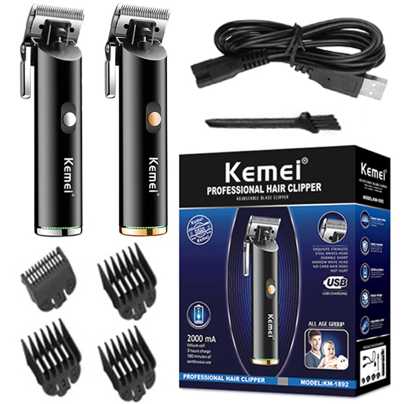 barber shop all metal hair clipper cord cordless h... – Grandado