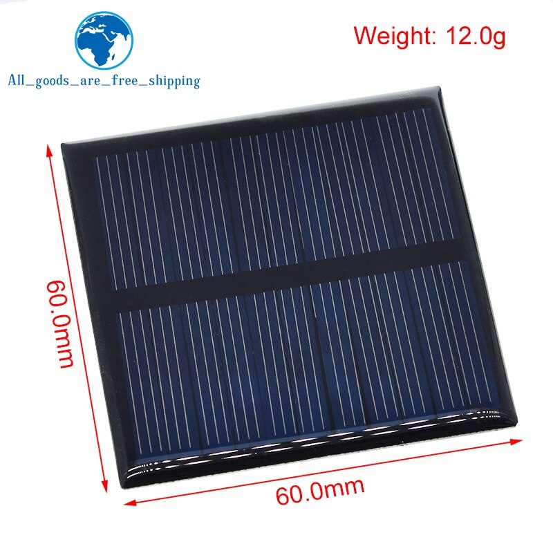 1PCS 60mm Solar Panel 5.5v 80ma 0.44W Mini Solar S... – Vicedeal