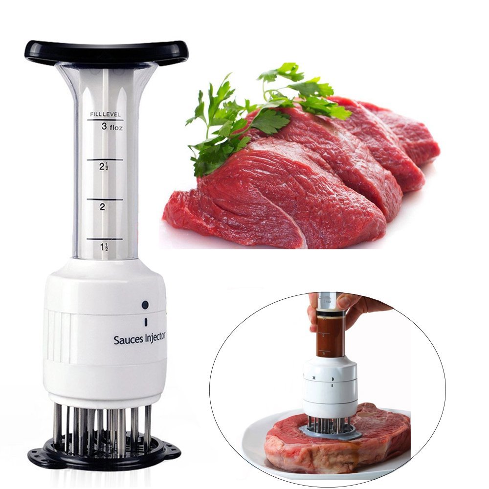 Meat Tenderizer Sauce Injector Marinator with 30 S... – Grandado