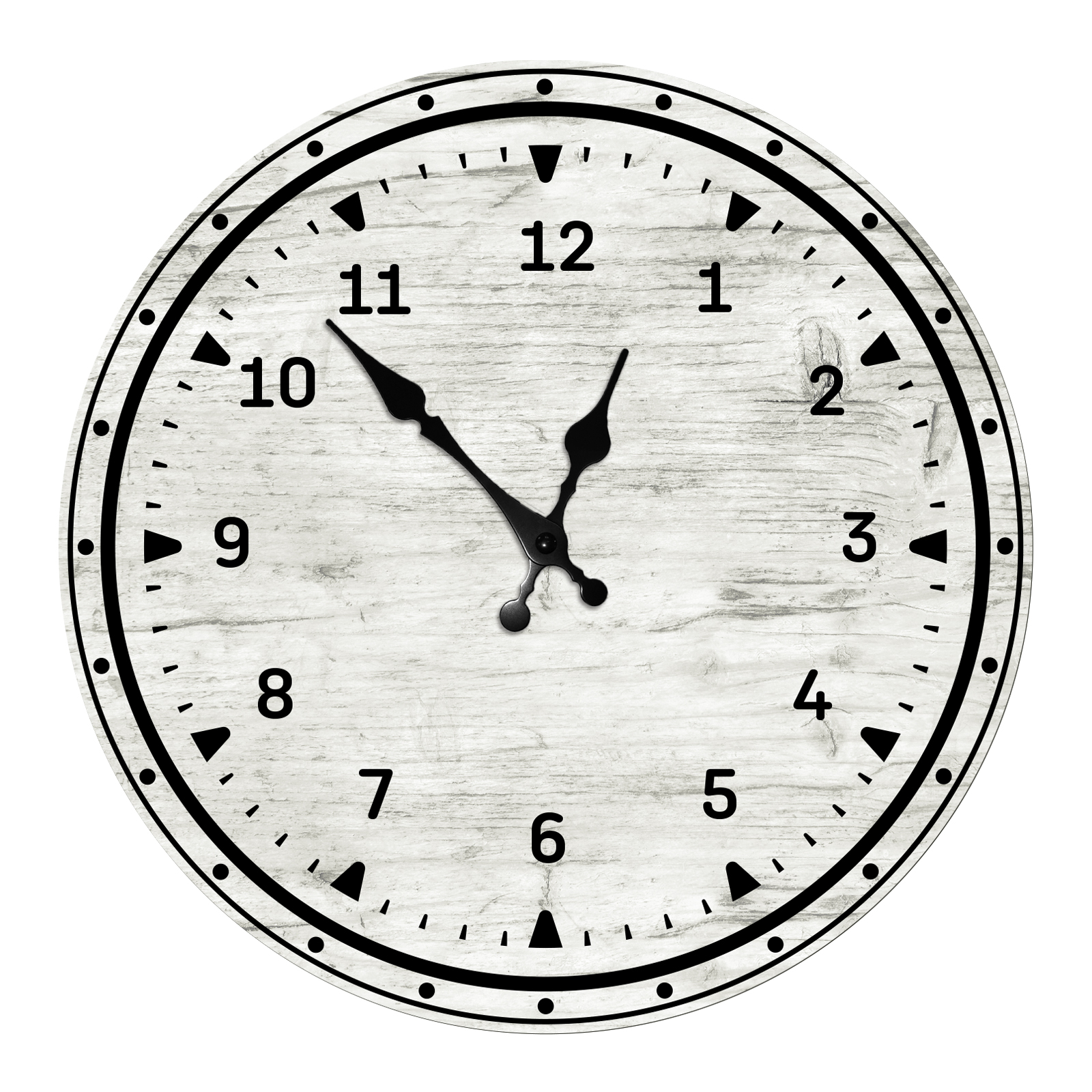 Wooden Wall Clock Modern Wood grain Vintage Rustic... – Grandado