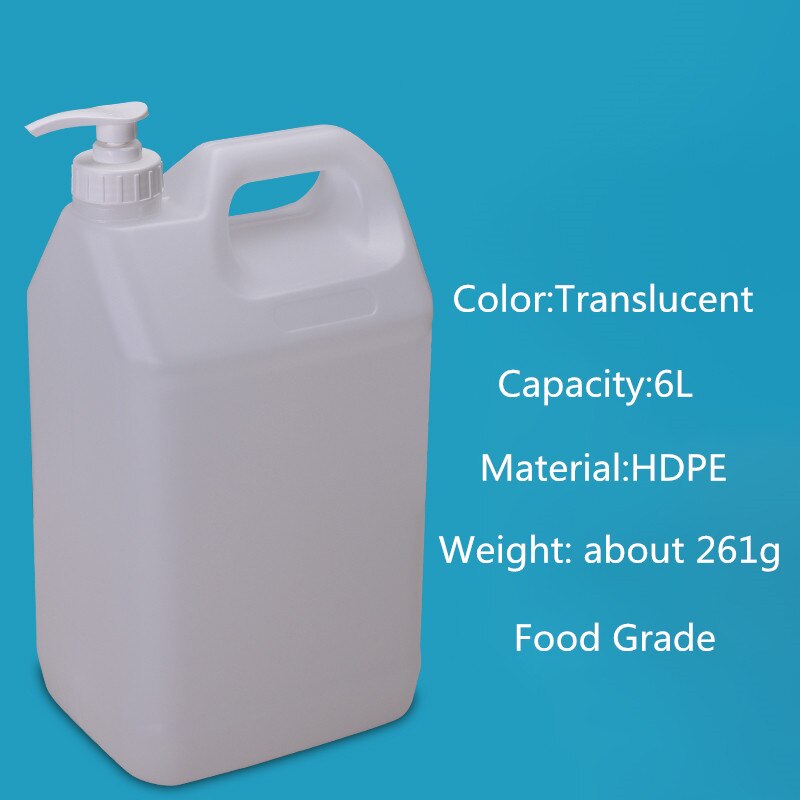 6L Square plastic gallon bottle for Liquid Lotion ... – Grandado