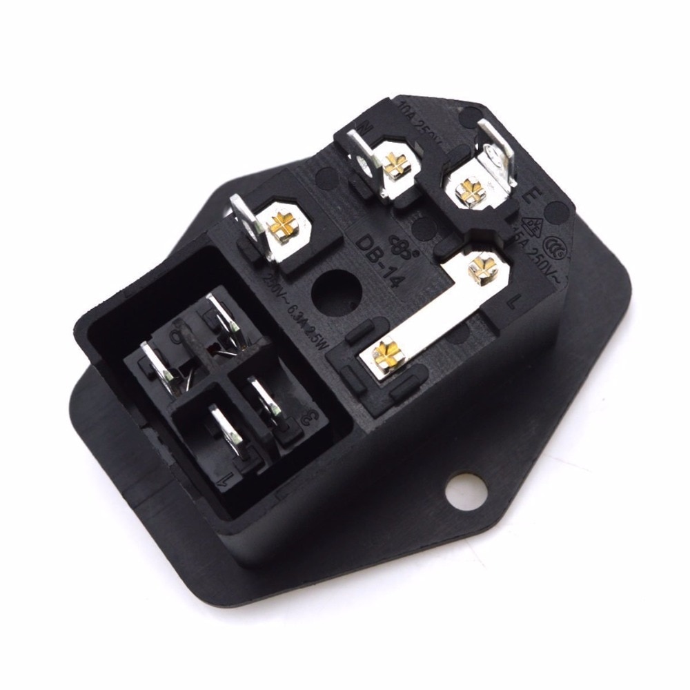 2PCS Inlet Module Plug 5A Fuse Switch Male Power S... – Vicedeal