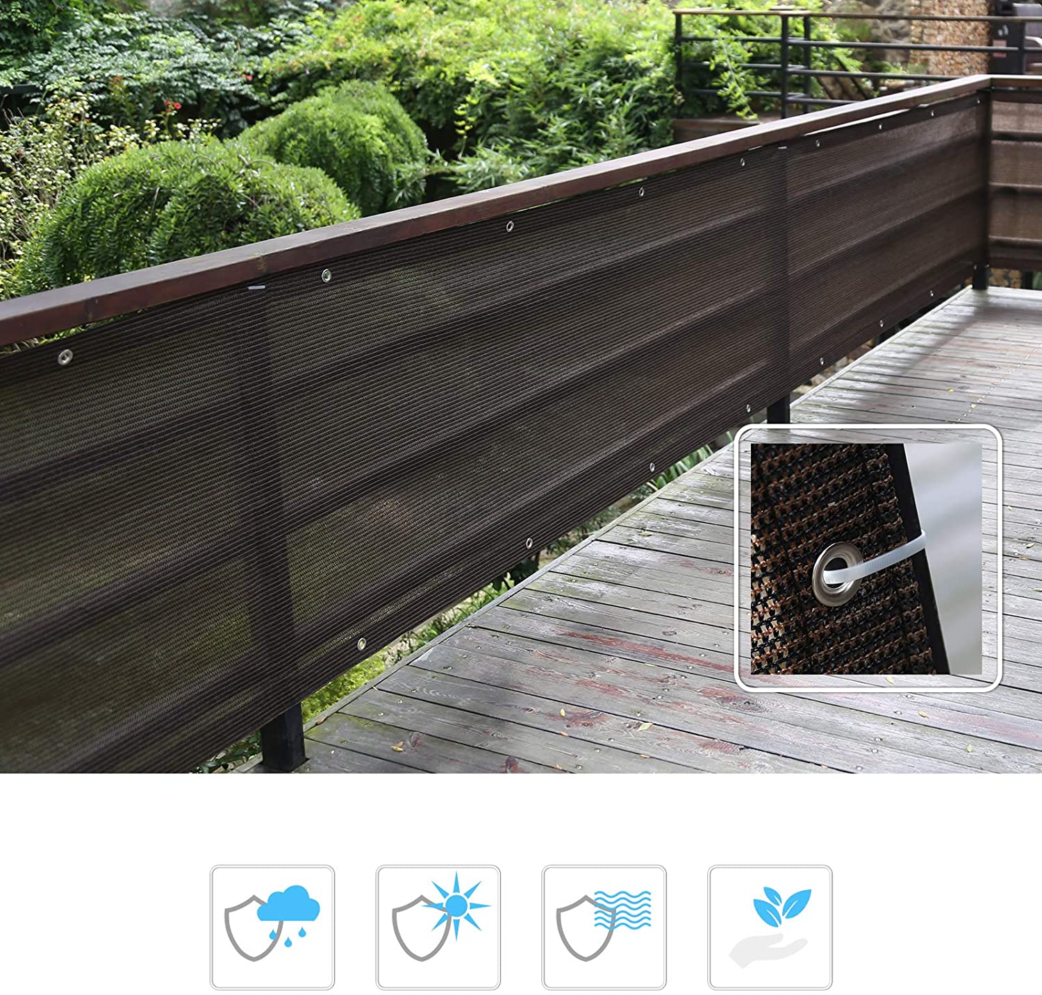 6x 50 Feet Sun Shade Panel Privacy Screen ,Heavy D... – Grandado