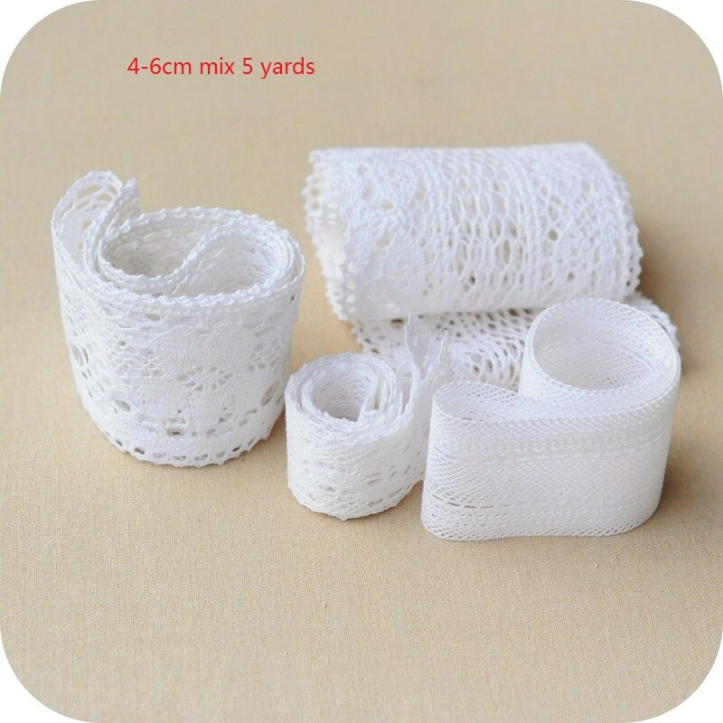 5yards 4-6cm Width White Cotton Lace Trims Bridal ... – Grandado