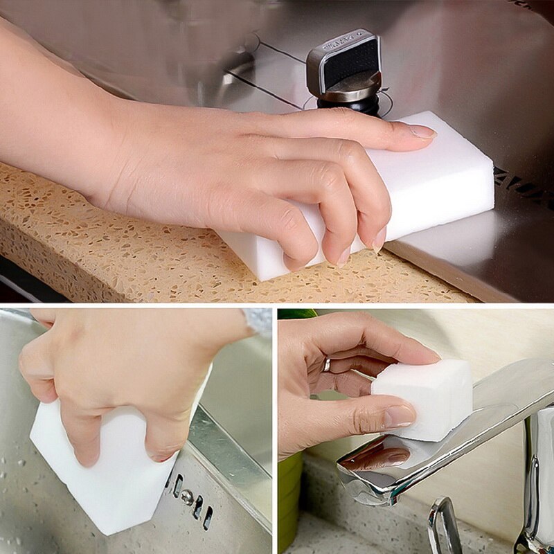 White Melamine Sponge Magic Sponge Eraser Duster W... – Grandado