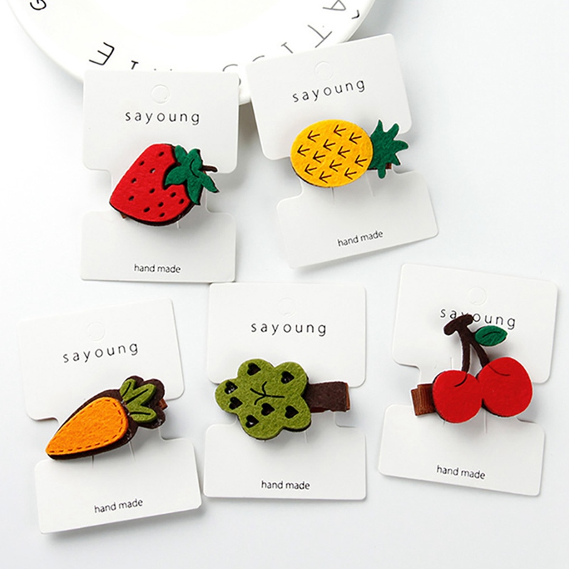 Girls Hair Accessories Cute Cartoon Fruit Hair Pin... – Vicedeal