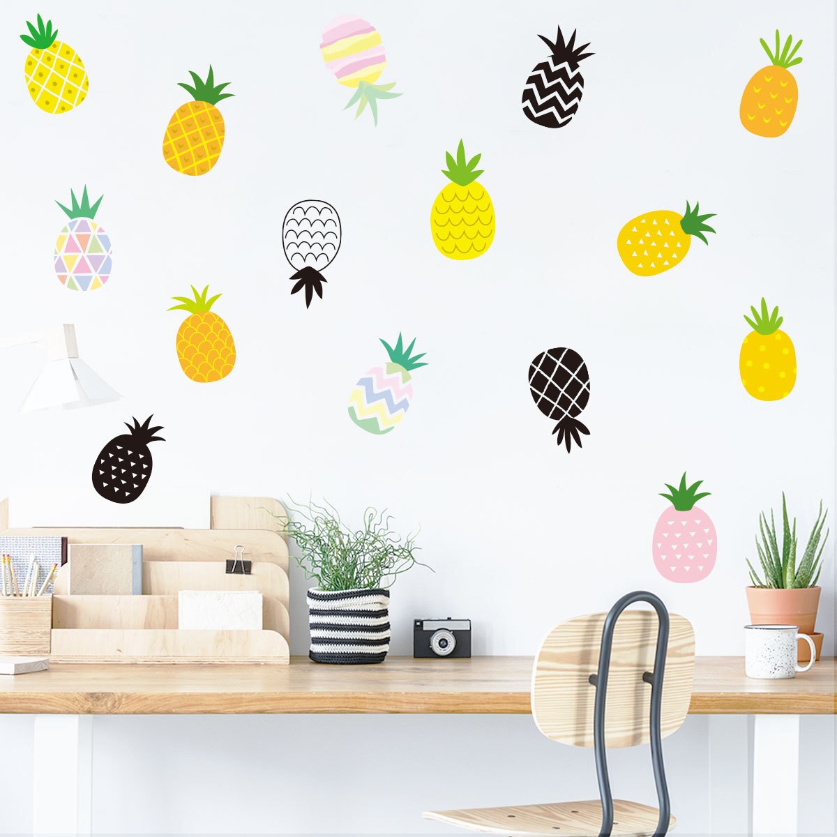2 Style Colorful Pineapple Wall Sticker DIY Sticke... – Vicedeal