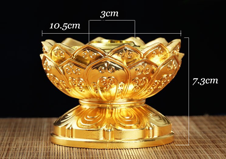 Buddhist Supplies Alloy Metal Lotus Gold Pedestal ... – Grandado