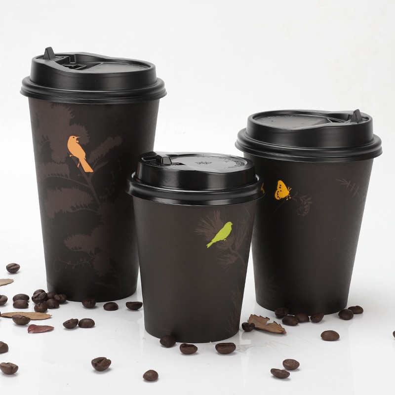 50pcs party favor disposable tea cup coffee paper ... – Vicedeal