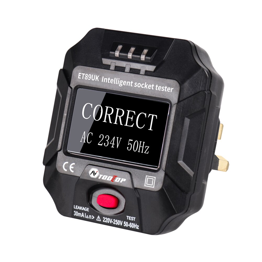 TOOLTOP ET89UK Intelligent Socket Outlet Tester wi... – Grandado
