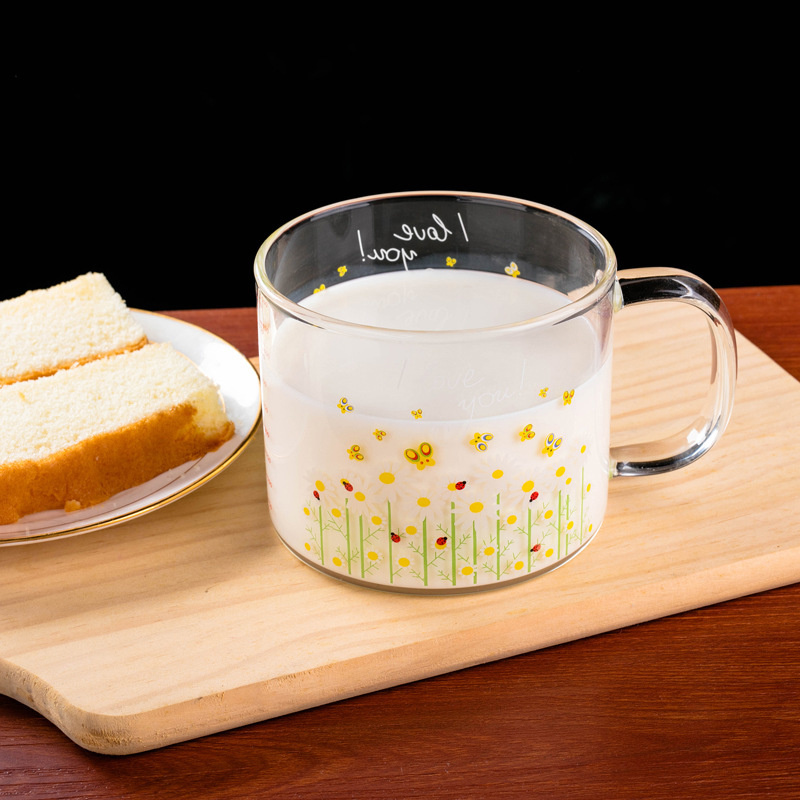 Ontbijt Cup Grote Capaciteit Glas Leuke Cartoon Aa... – Grandado