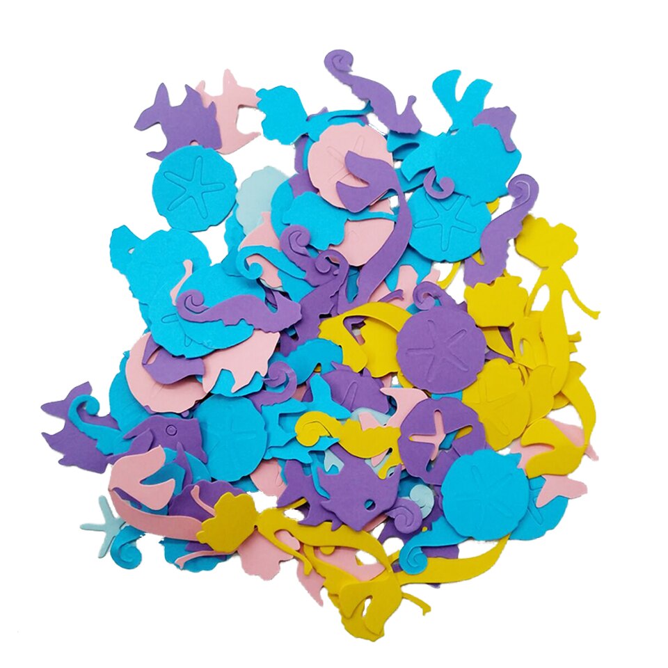 Amawill Mermaid Ocean 100pcs Paper Confetti Mermai... – Vicedeal
