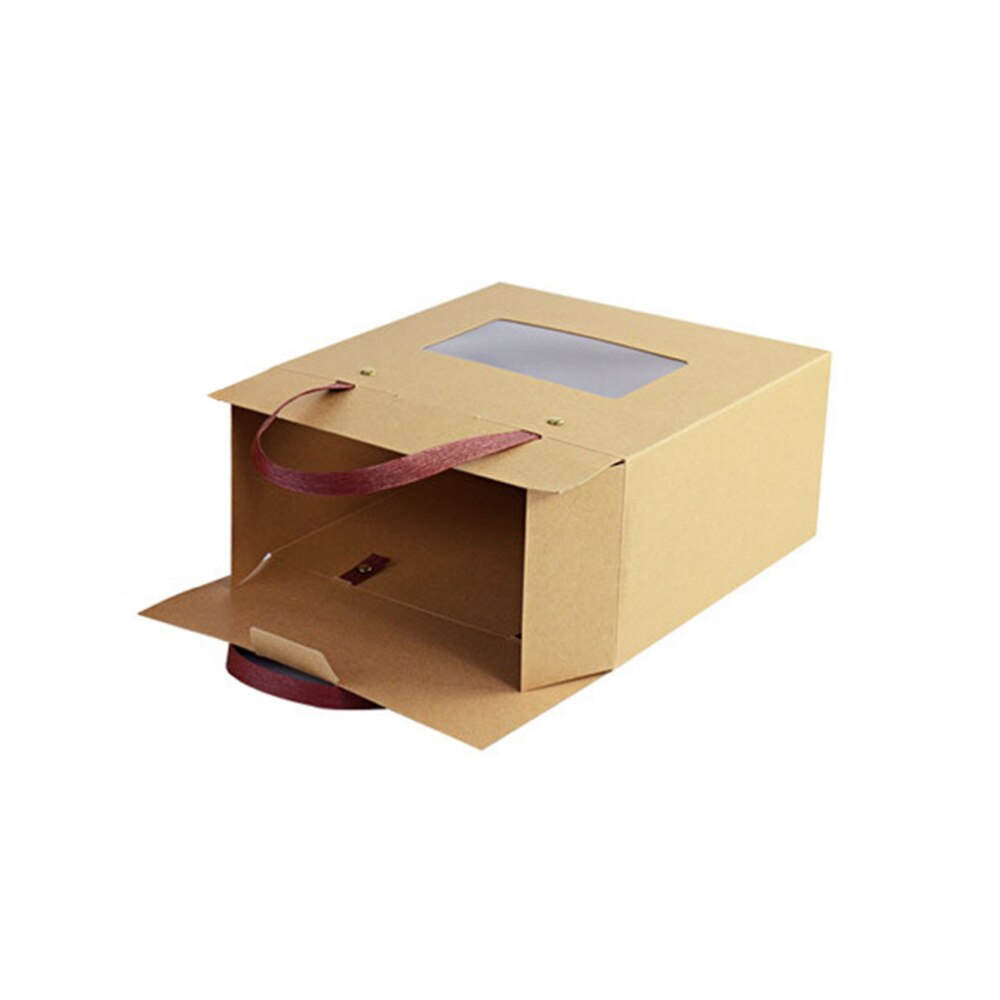 2pcs Kraft Paper Portable Cake Box Dessert Food Te... – Grandado