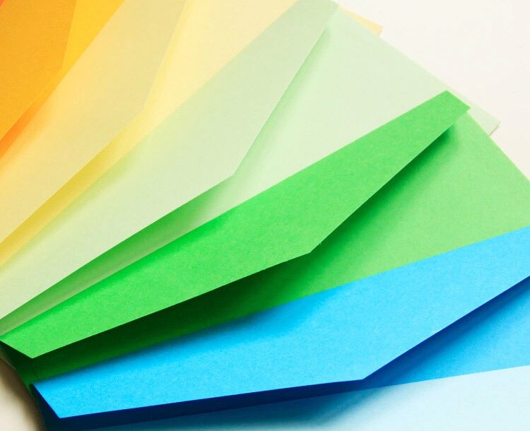 100 pcs /set Candy colors Size 22x11cm ordinary pa... – Vicedeal
