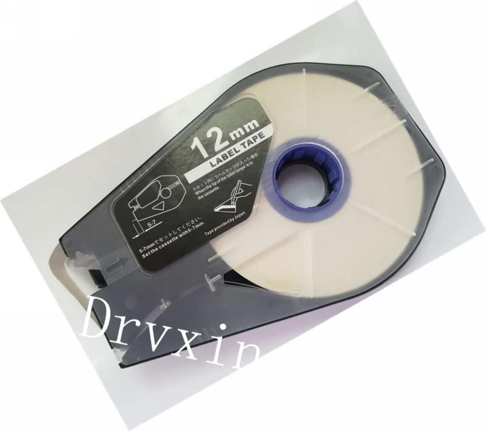 Tapes Label Cassette TM-1112W(12mm+White)For Ribbo... – Grandado