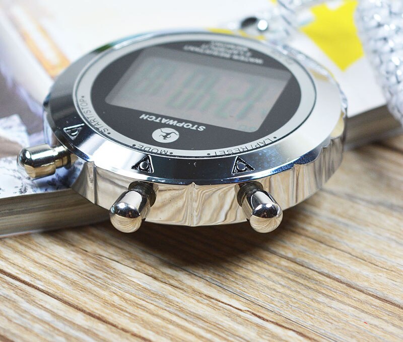 1/100 Second Stopwatch Electroplated 2 Lap Split M... – Vicedeal