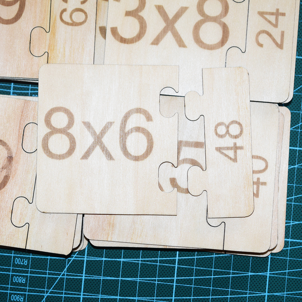 81pcs big Multiplication Kids DIY Puzzle digital C... – Grandado