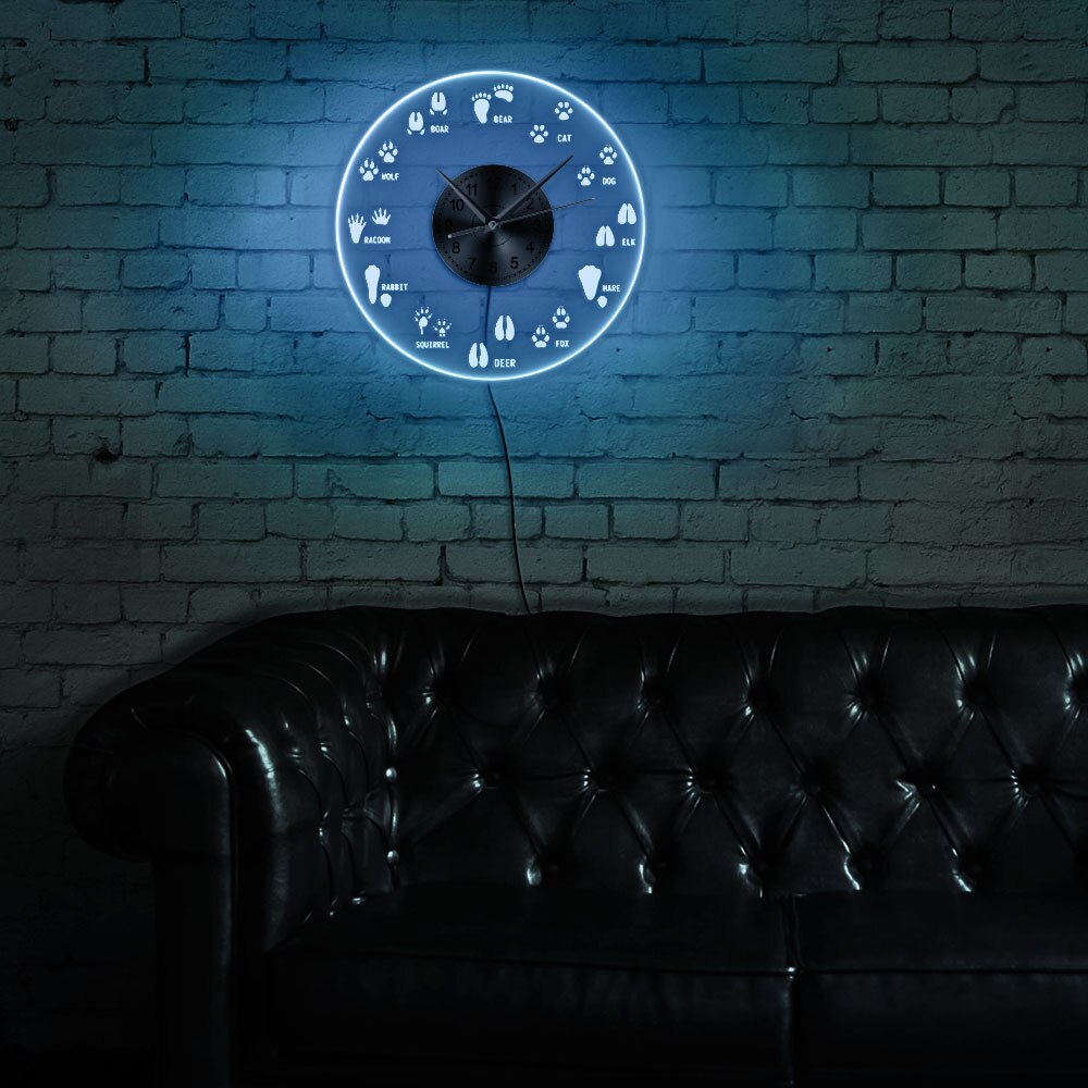 Wunderschne Wanduhr Mit Led Beleuchtung Bilder