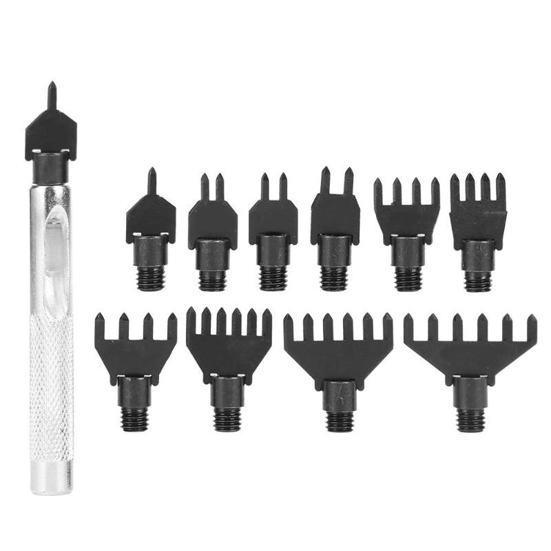 10Pcs/set Steel Leather Craft Punch Tools Set Belt... – Grandado