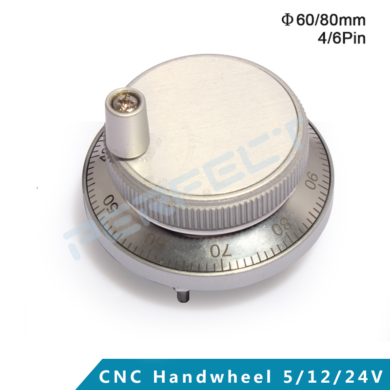 CNC Pulser Handwiel 5V 4/6Pin Pulse 25/100 Manual ... – Grandado