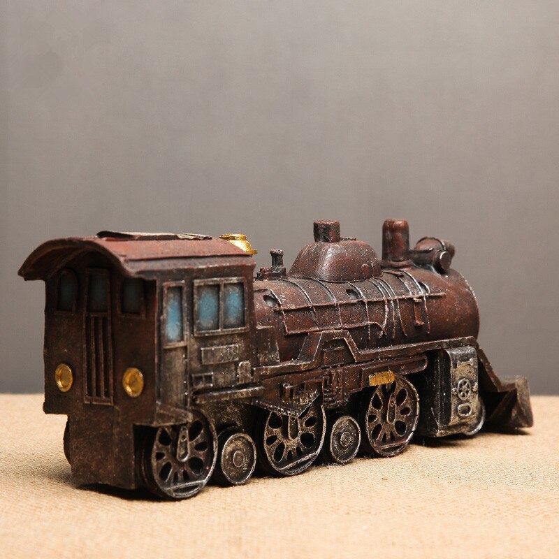 Vintage Nostalgic Steam Train Model Desktop Orname... – Grandado