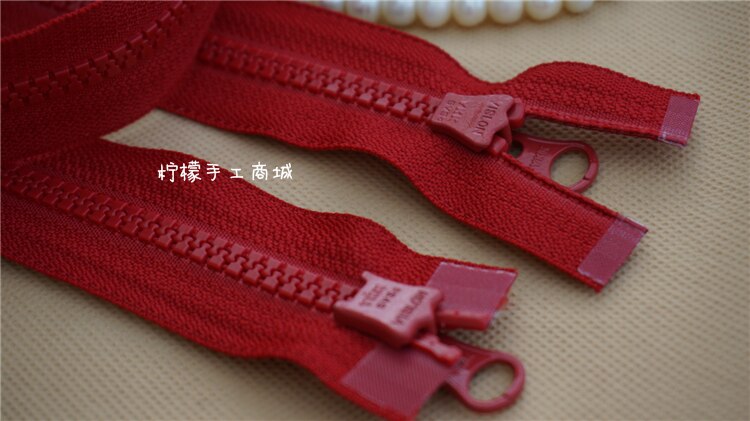 YKK zipper 5 resin double open 60-130cm red garmen... – Vicedeal