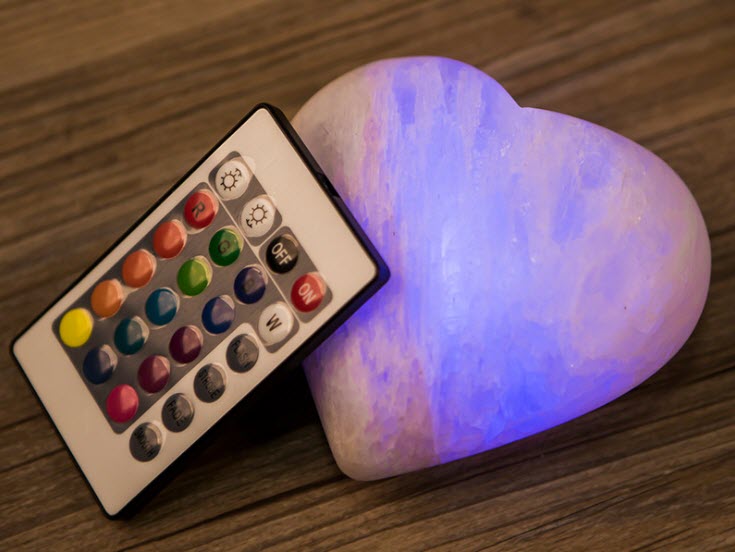 Natuurlijke Ertsen Usb Licht Grote Hart Vorm Steen... – Vicedeal