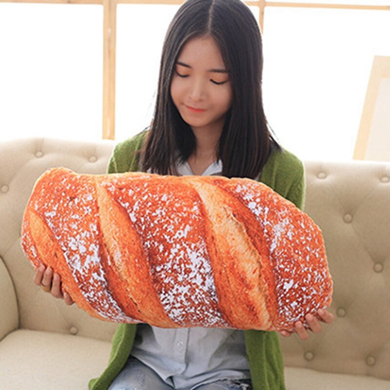 60cm 3 Kinds Bread Pattern Pillow Funny Soft Massa... – Grandado