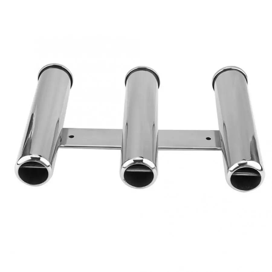 3 Tube Rod Holder Triple Stainless Steel Fishing R... – Vicedeal