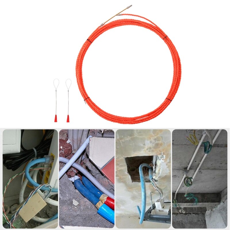 Flat Spring Head Red5/10/15/20m Electrician Thread... – Vicedeal