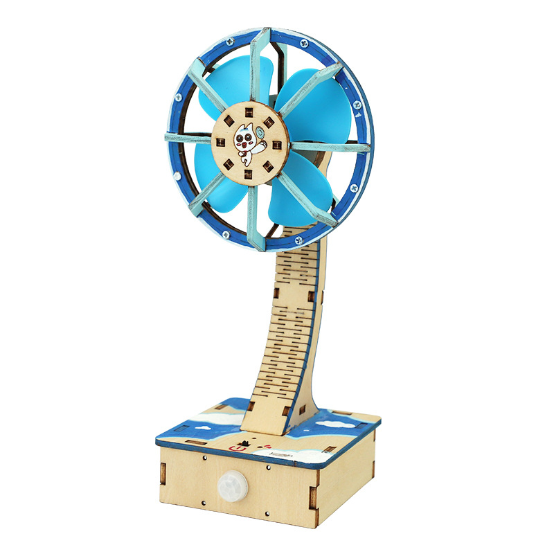 DIY Wooden Sensor Fan with Motor Circuit Gesture C... – Vicedeal