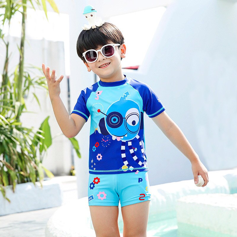 Quick Dry Boys Swimwear Children Swimsuit Two Piec... – Grandado