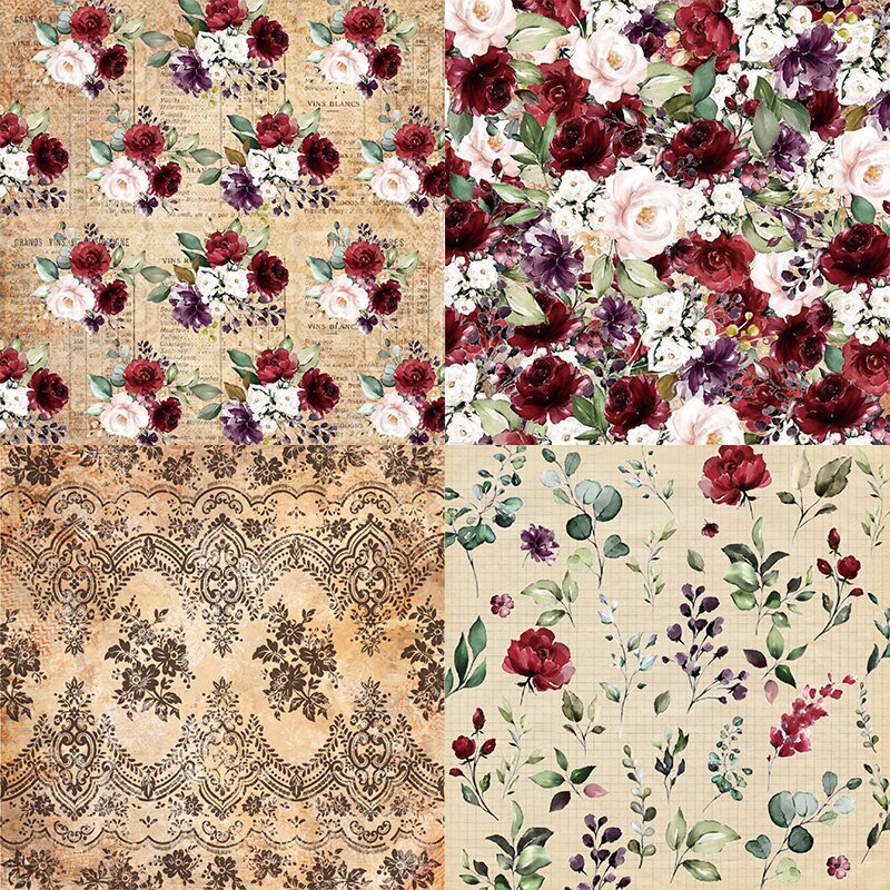 KSCRAFT 12 Sheets Rose Scrapbooking Pads Paper Ori... – Vicedeal