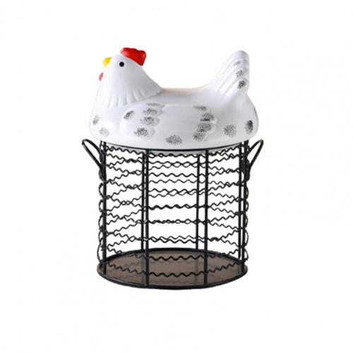 Ceramic Egg Organizer Storage Basket Egg Basket Fr... – Grandado
