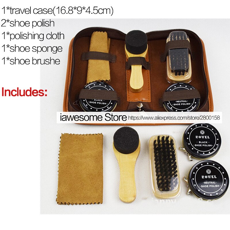 Shoes Care Kit Portable For Leather Shoes Boots Sn... – Grandado