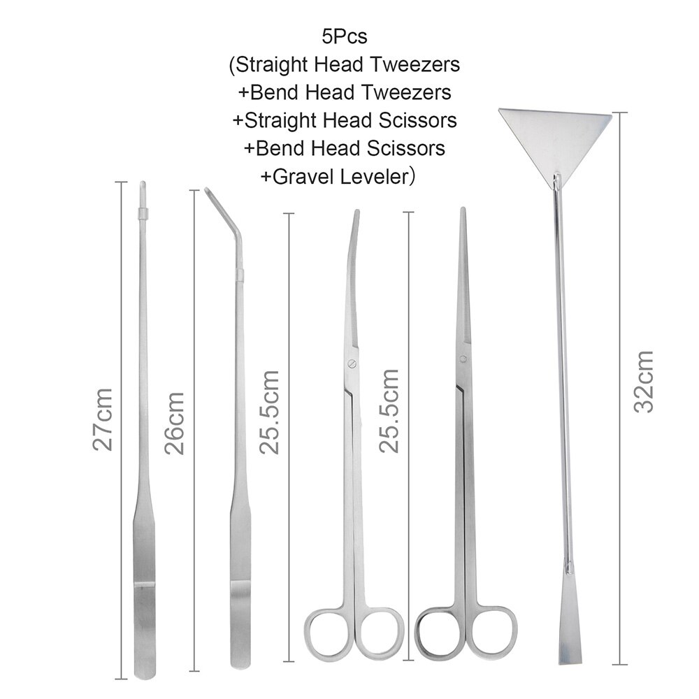 Aquarium Live Plant Fish Tank Tools Set Scissors T... – Grandado
