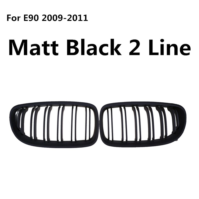 Car Matte Black Double Slat Front Kidney Grille Gr... – Grandado