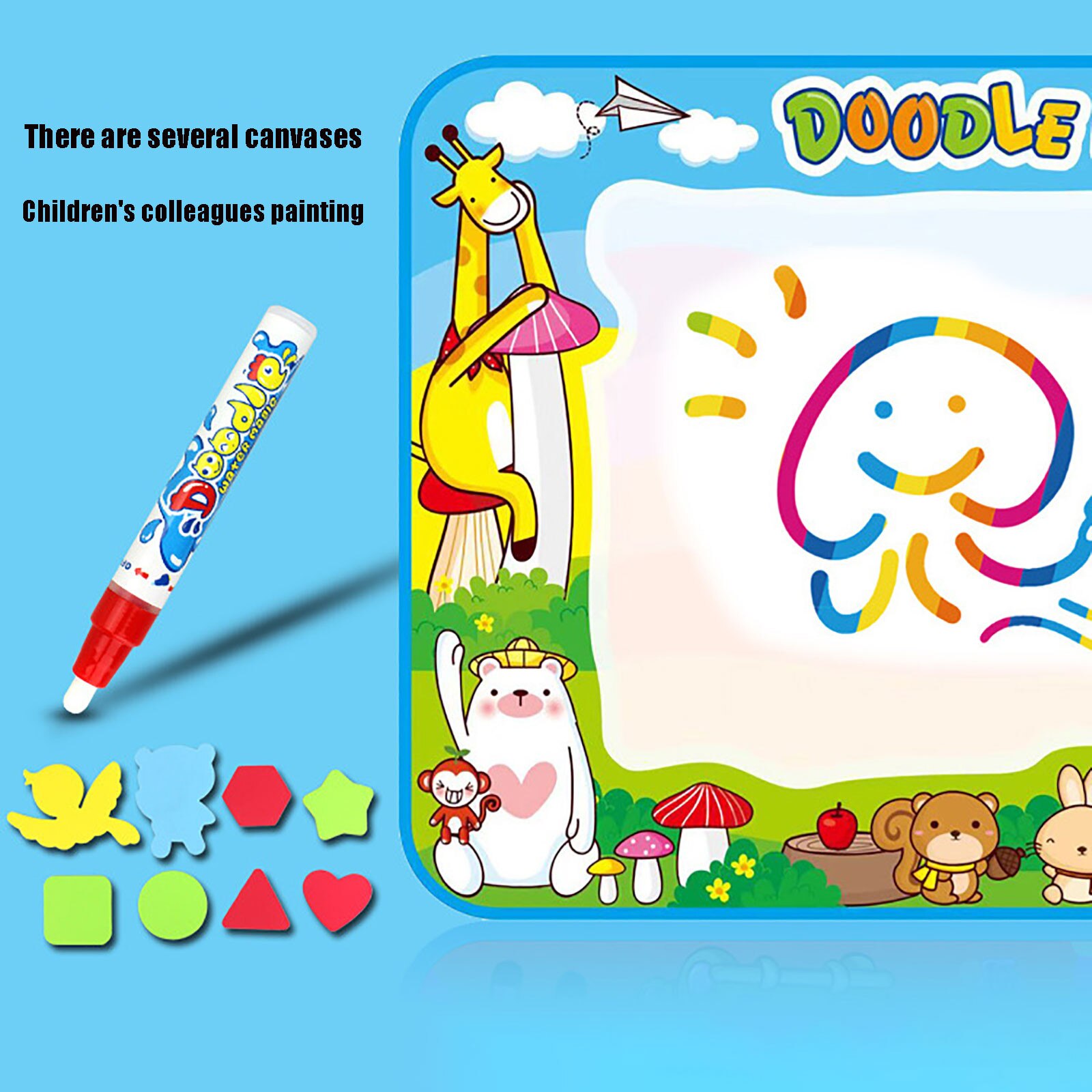 45#Water Doodle Mat, Large Aqua Magic Water Drawin... – Vicedeal