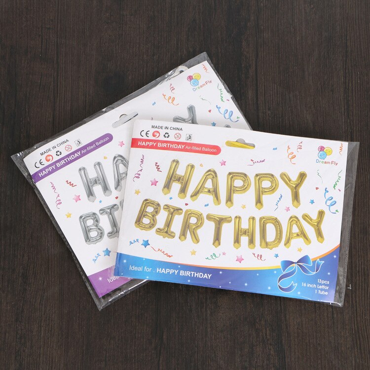 16 inch Letters HAPPY BIRTHDAY Foil Balloons Happy... – Vicedeal