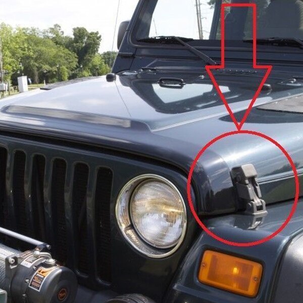 Black Car Bonnet Engine Hood Latches Catch Bracket... – Grandado