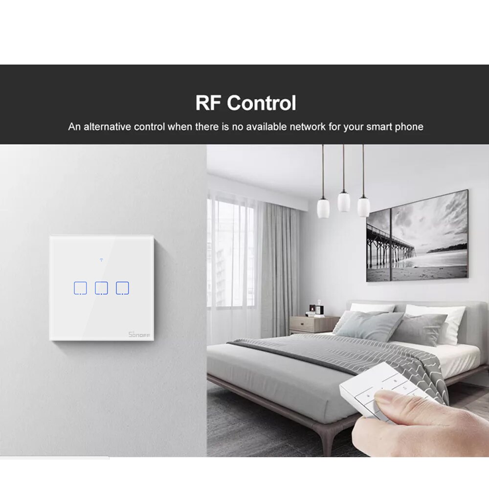 SONOFF WIFI Wand Schalter 1/2/3 Gang Intelligente ... – Vicedeal