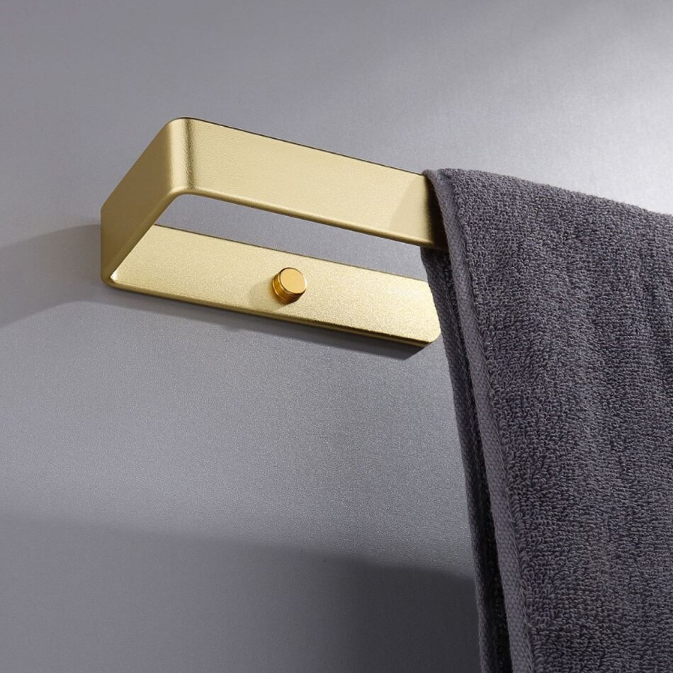 Gold Towel Rack Space Aluminium Stand Single Towel... – Vicedeal