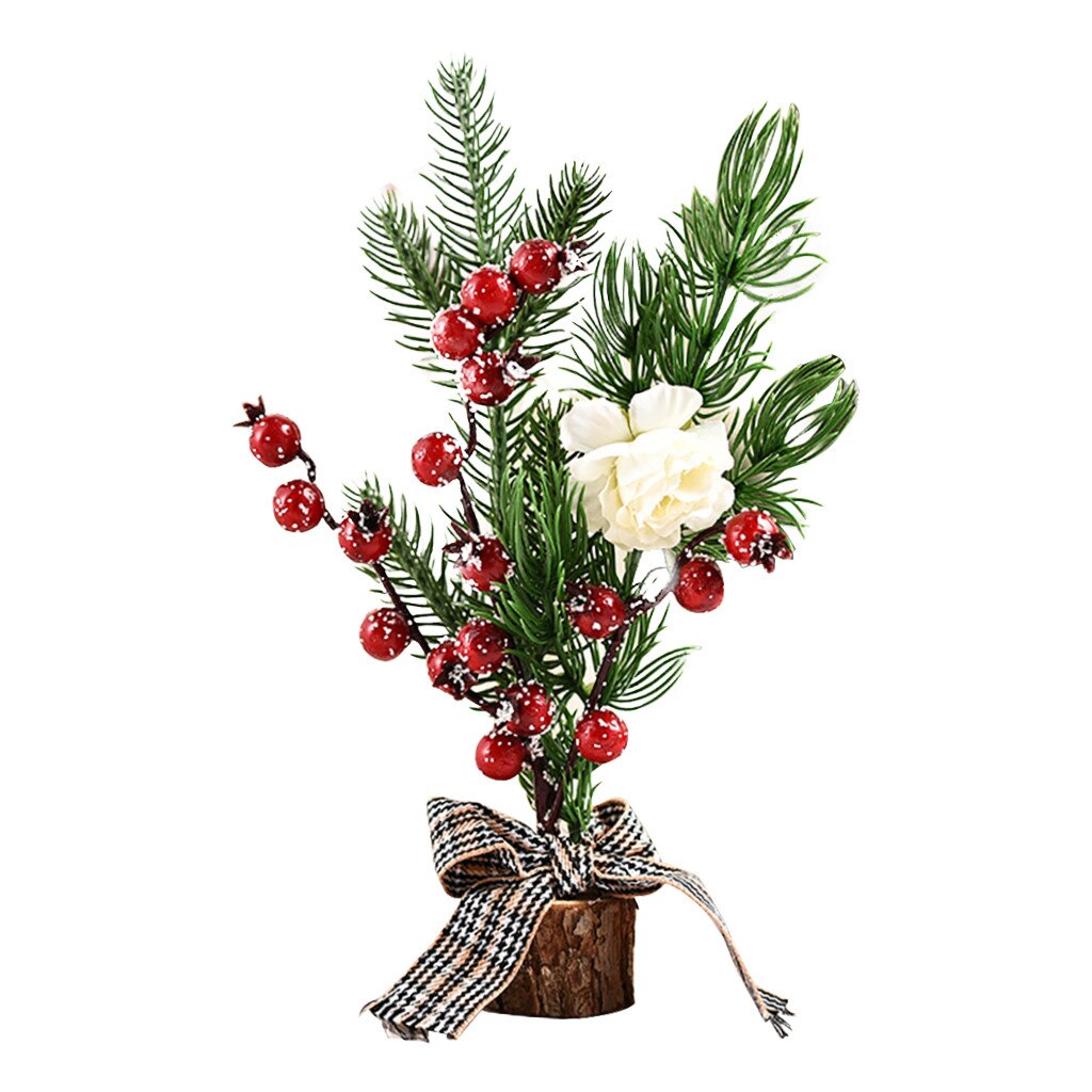 Offre spéciale en bois Mini arbre de noël artifici... – Grandado